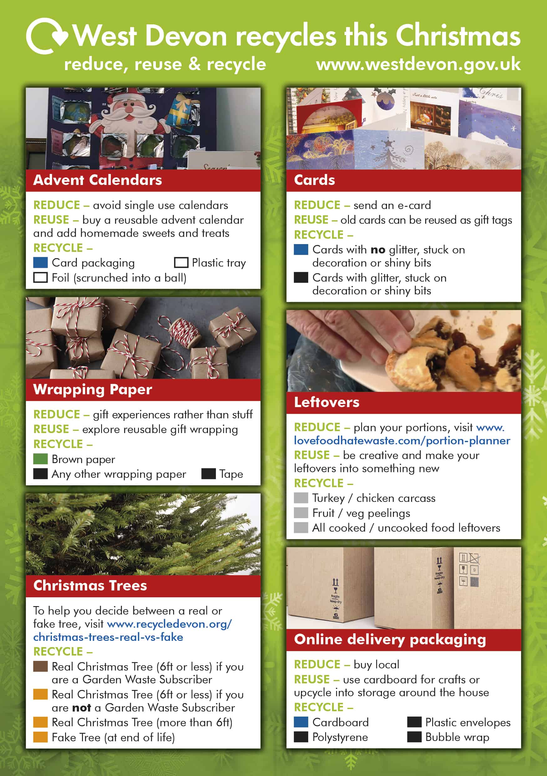 West Devon Christmas Recycling • Belstone