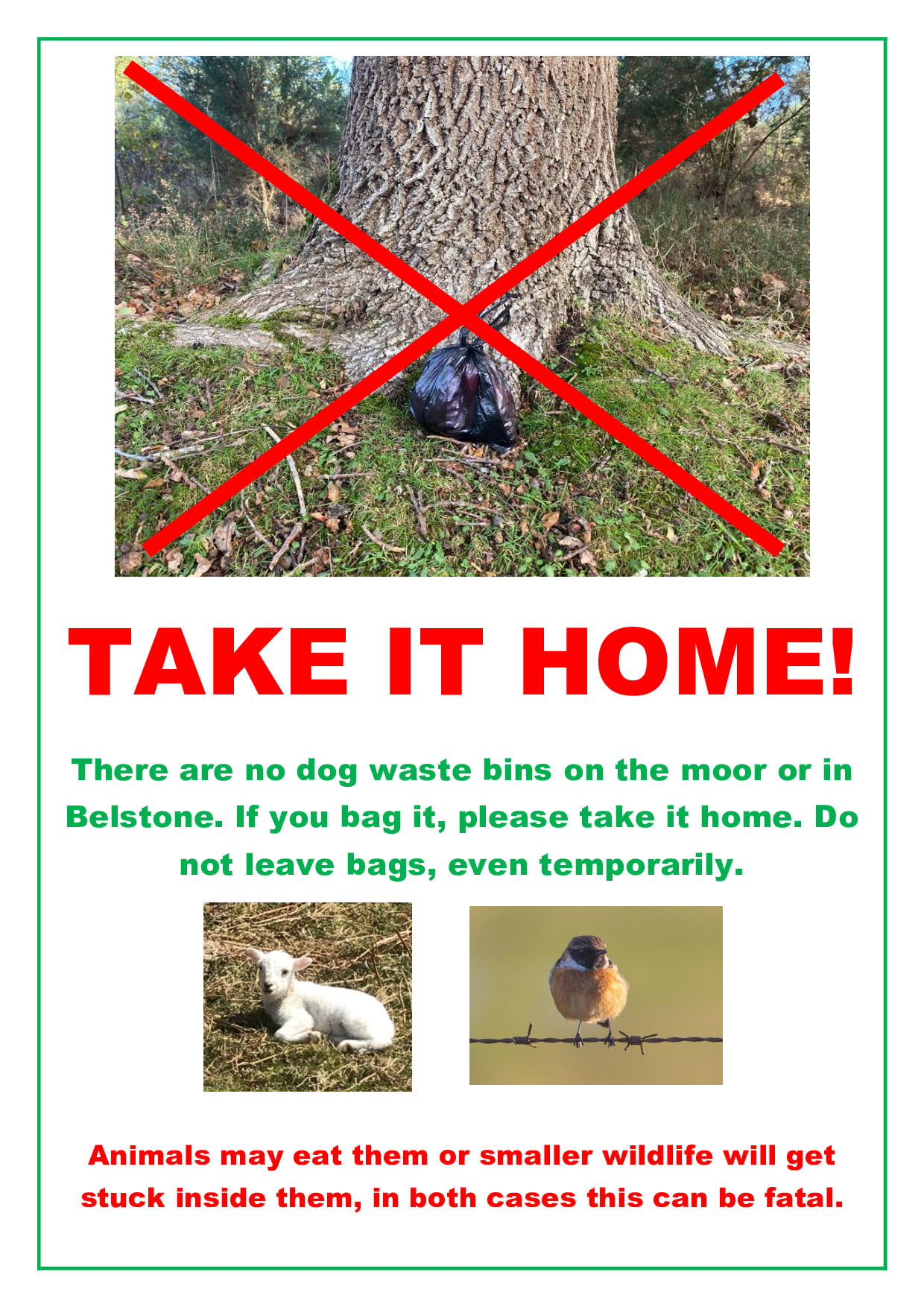 Dog Poo Poster! • Belstone
